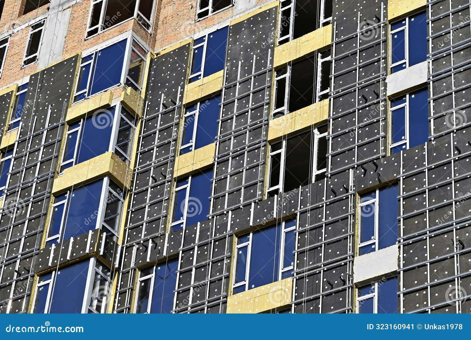 Thermal insulation works stock image. Image of saving - 323160941