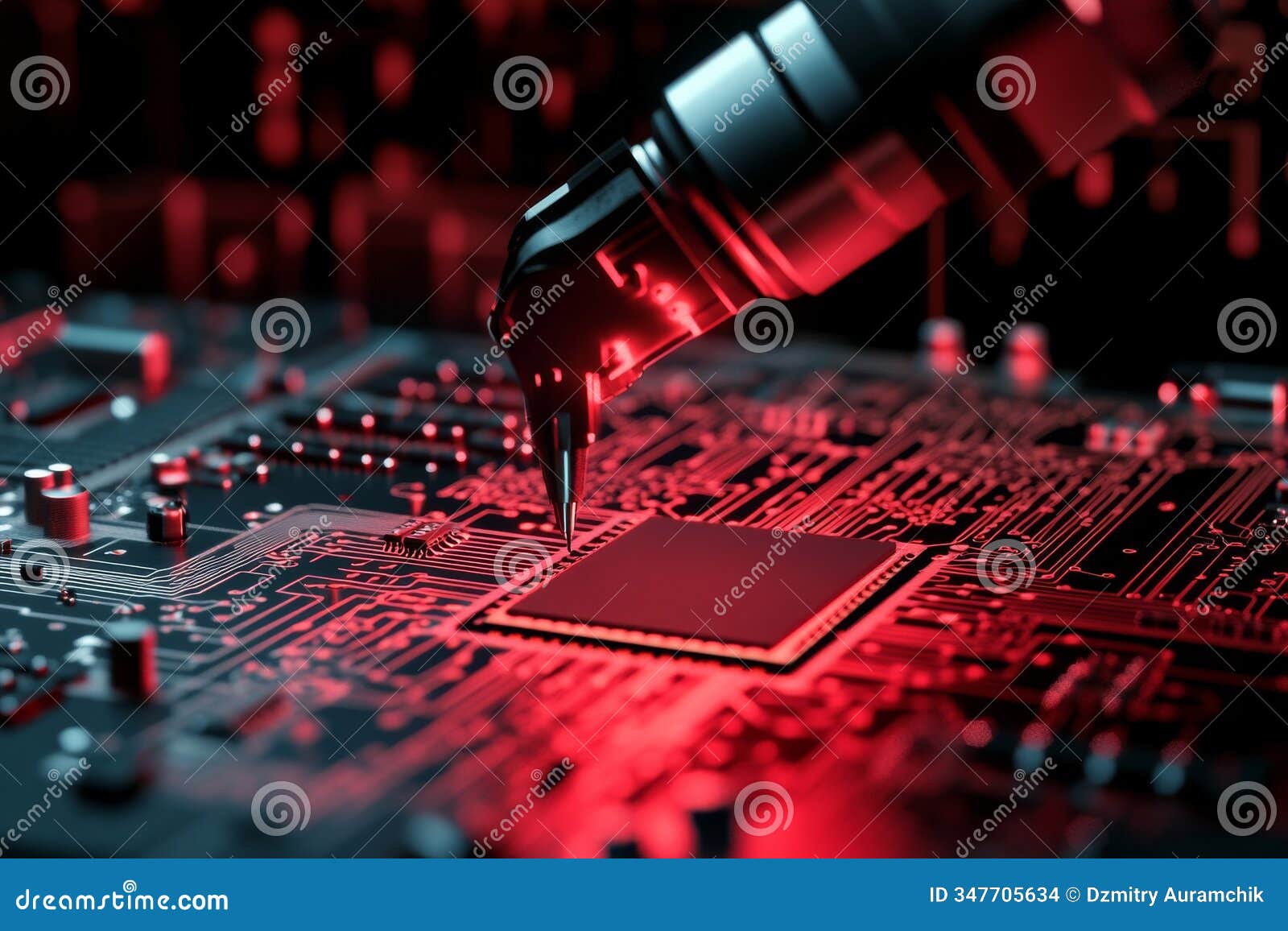 Thermal Paste is Being Applied To the Surface of the Computer Processor ...