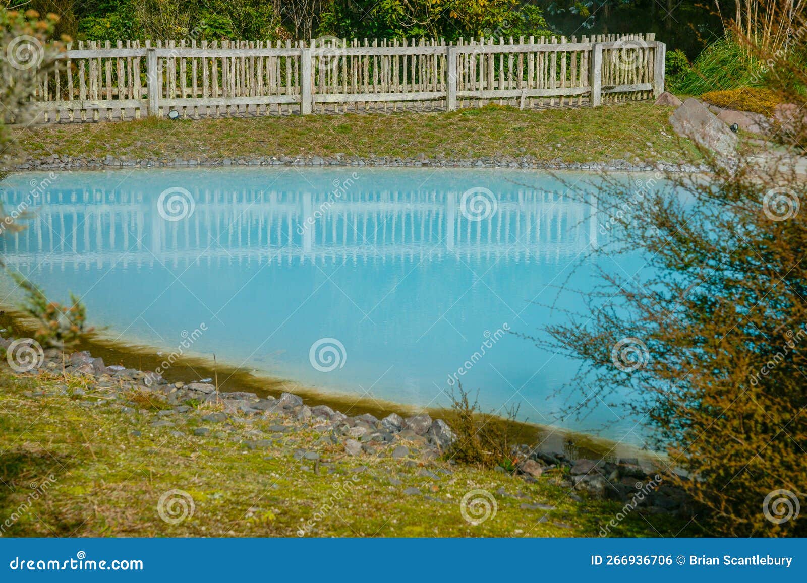 Thermal Pool in Public Area Steaming and Hot Stock Photo - Image of ...