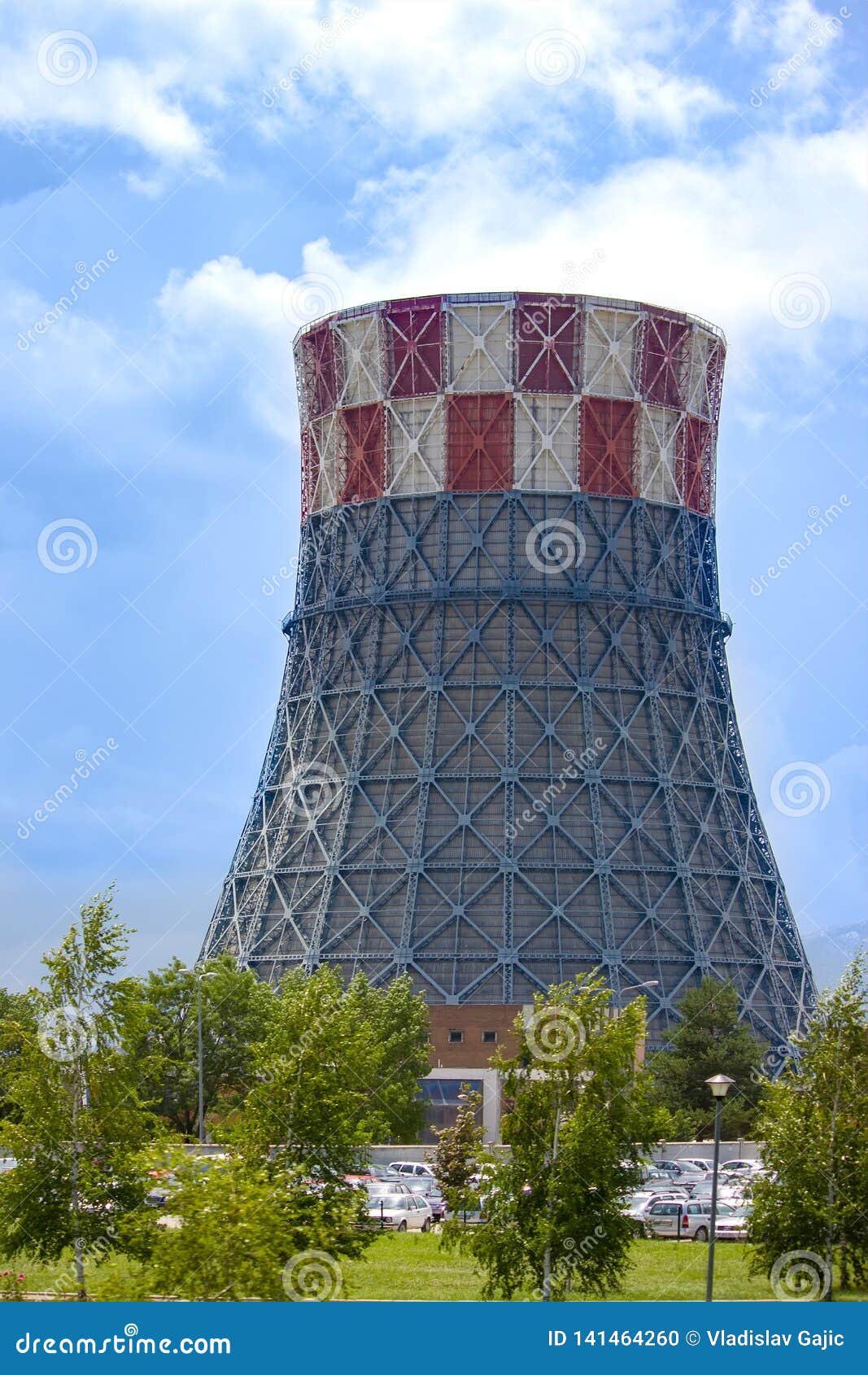 Thermal Power Plant Chimney Editorial Image - Image of green ...
