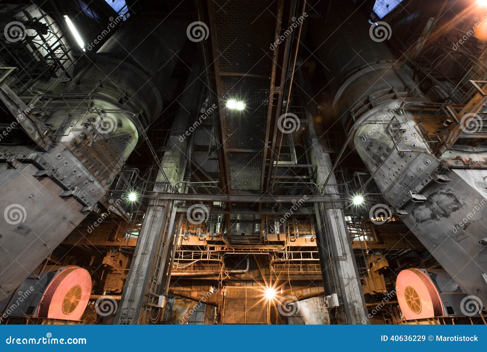 Thermal Power Plant Interior Stock Image - Image of smoke, equipment ...