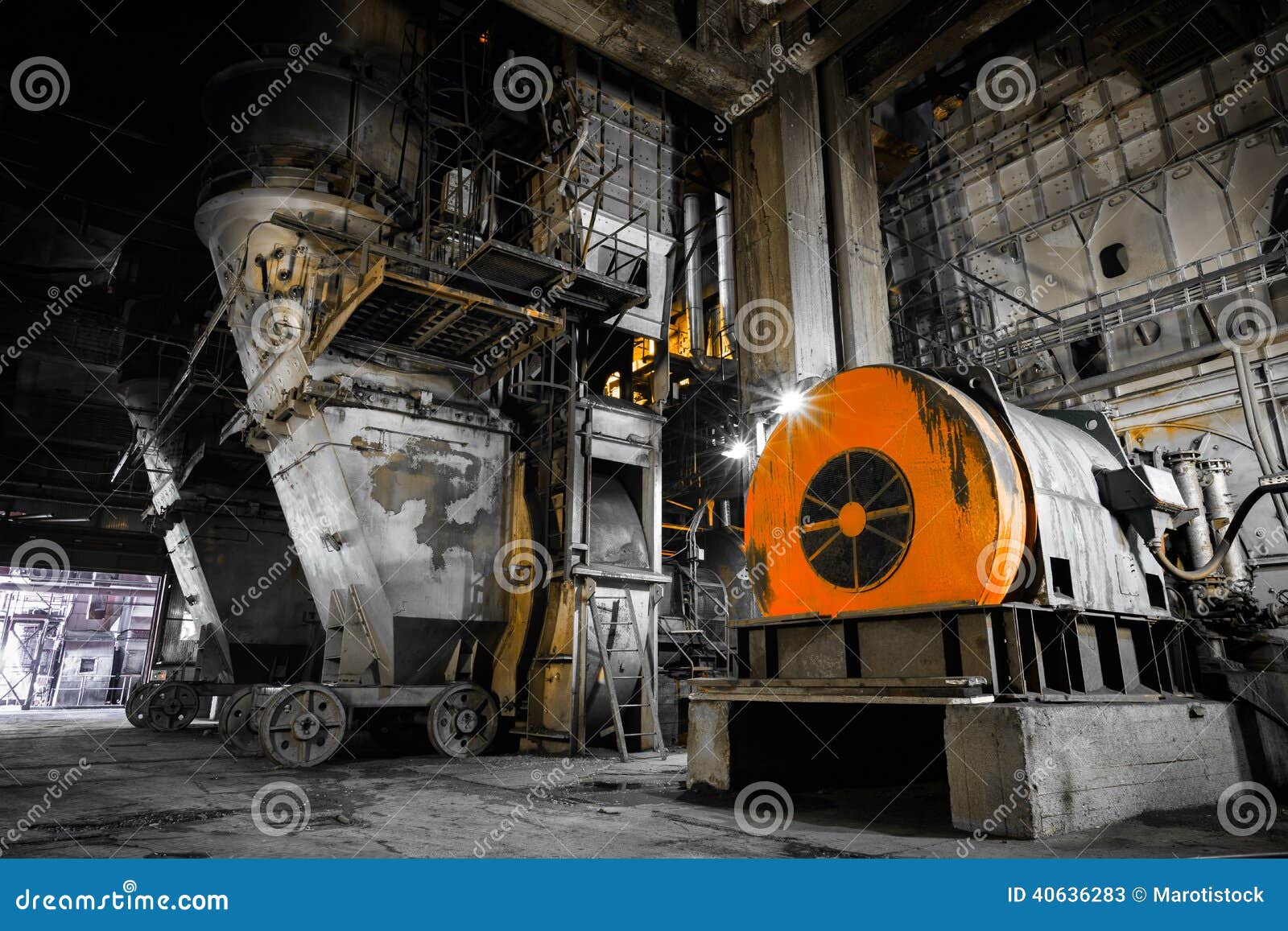 Thermal Power Plant Interior Stock Image - Image of engine, energy ...