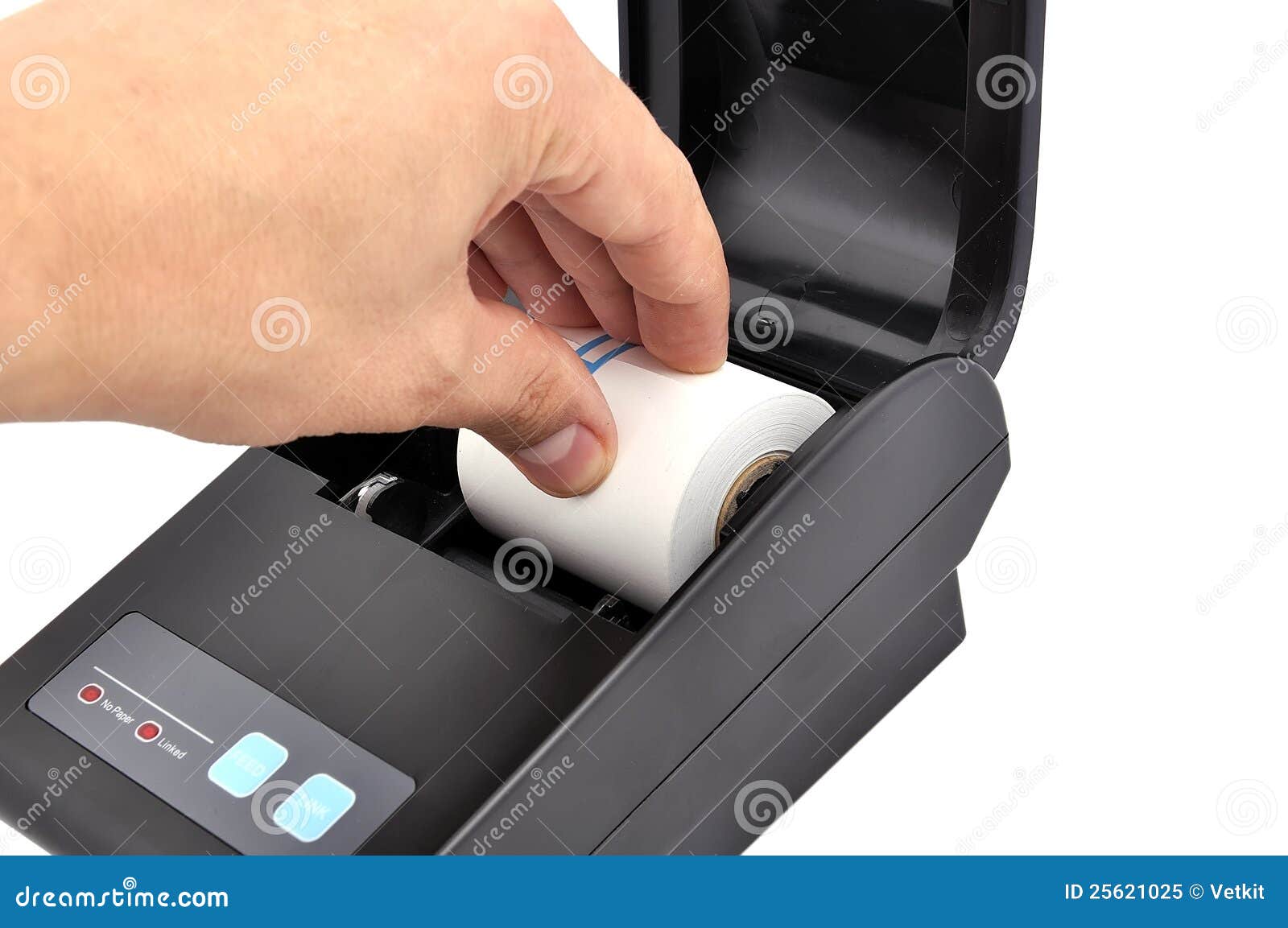Thermal printer stock image. Image of pull, cash, electric - 25621025