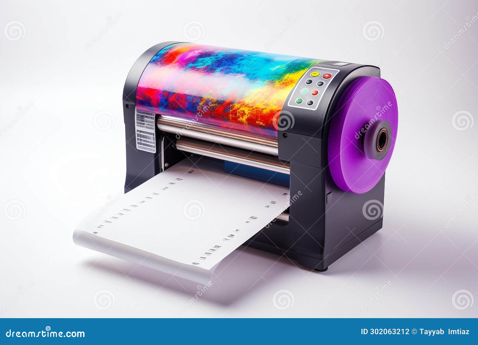 Thermal Printing Devices Isolated On Transparent Background. Royalty ...