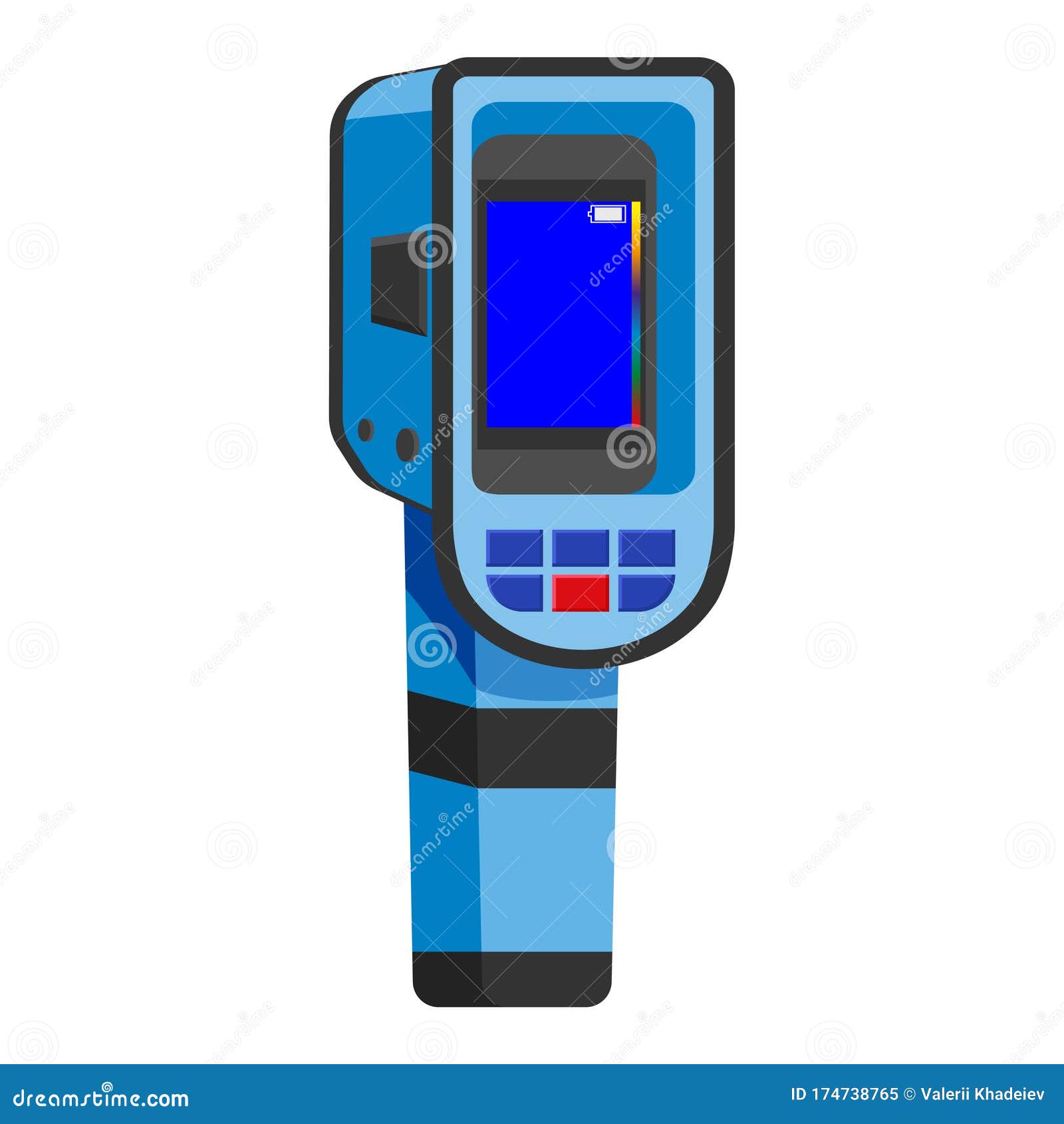 Set Thermal Scaner Camera Infrared. Portable Visualize Temperature ...