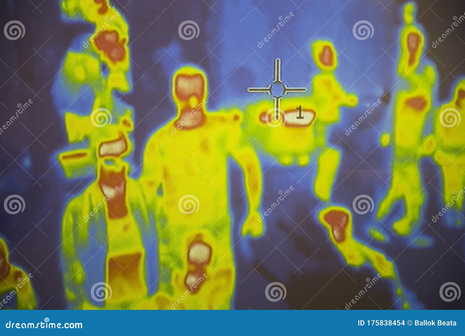 Thermal Scanner, Camera Detecting Infected People. Infrared ...