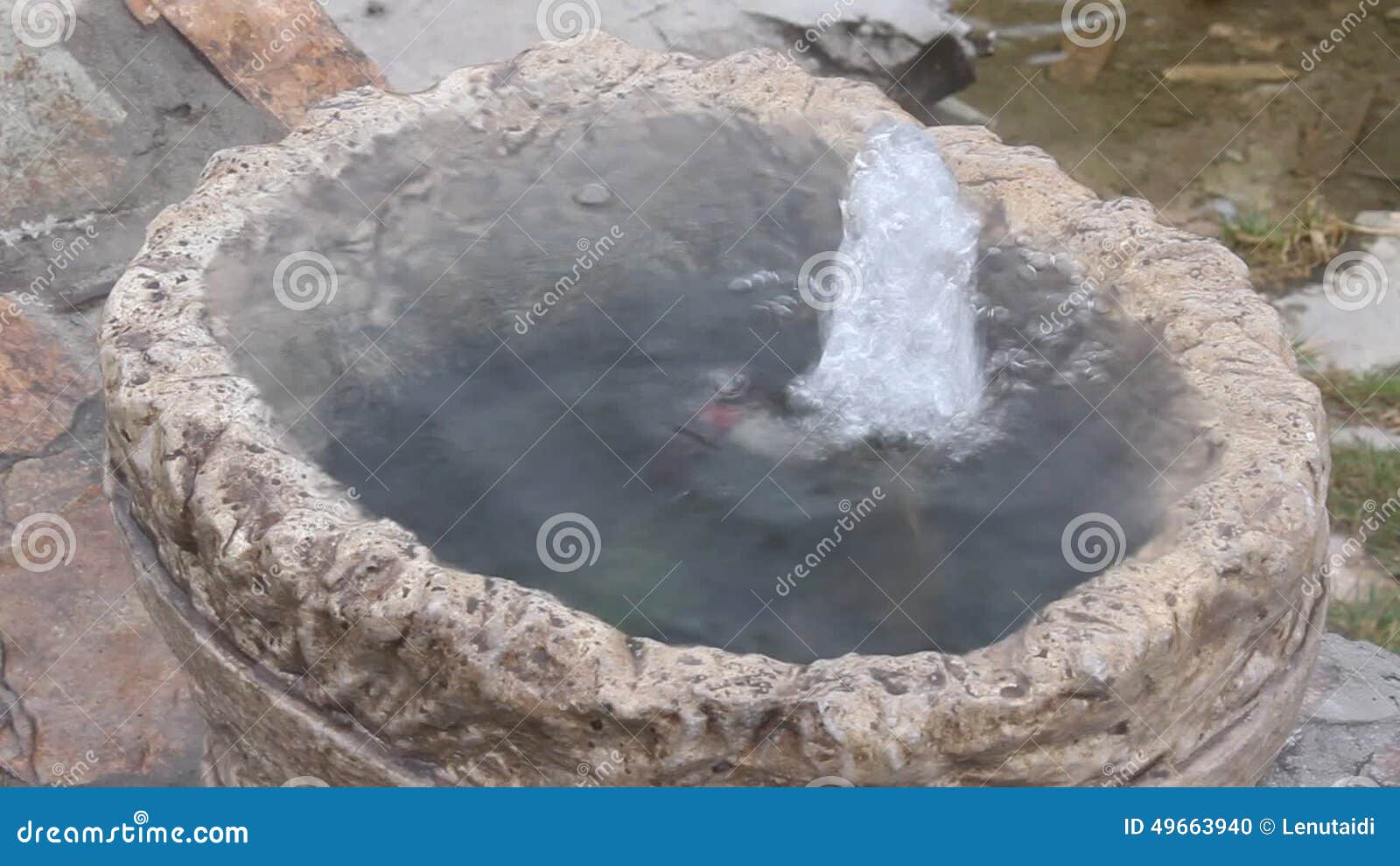 Thermal Spring Water Gushing Stock Footage - Video of geological ...