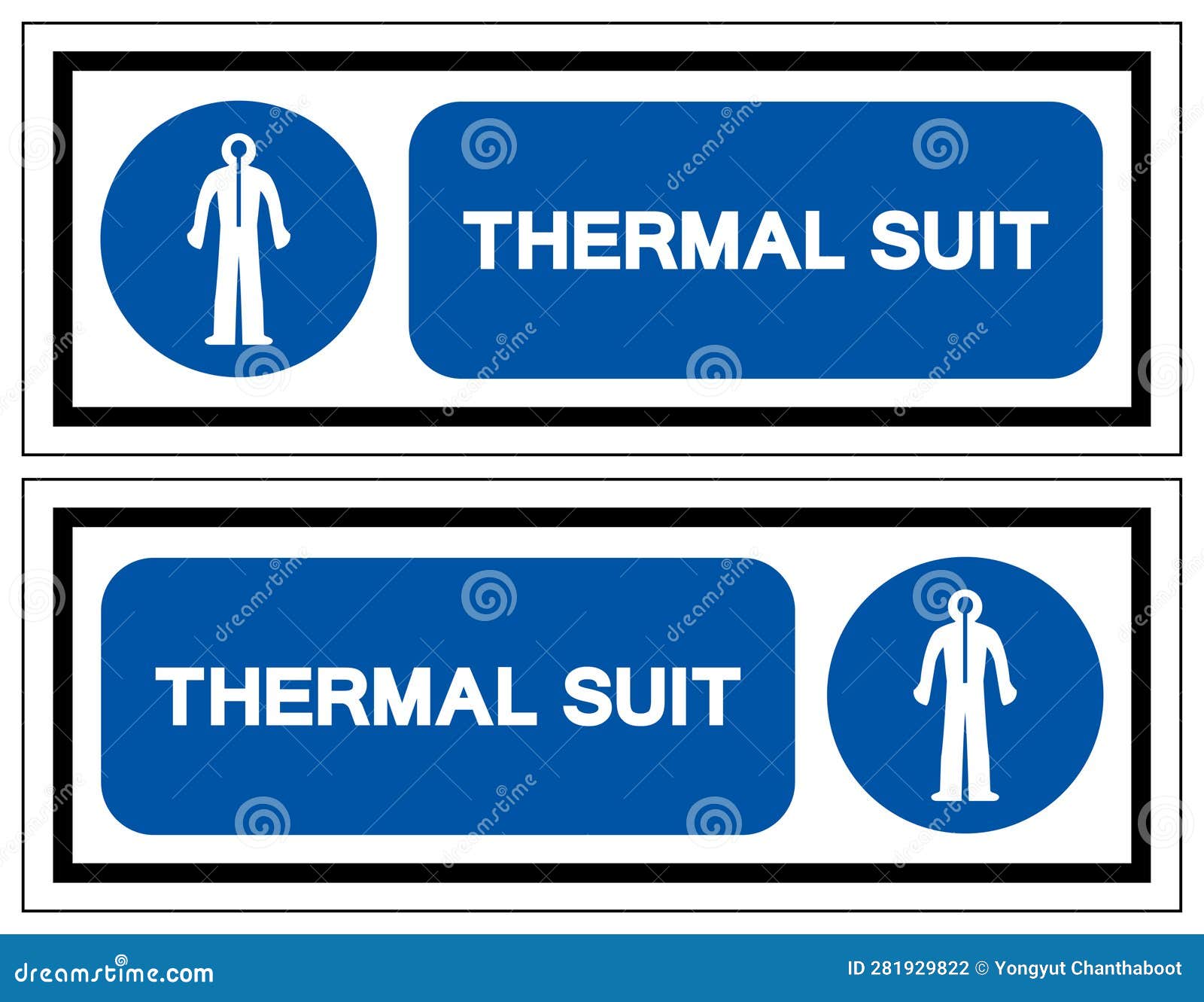 Notice Thermal Suit Symbol Sign, Vector Illustration, Isolate on White ...