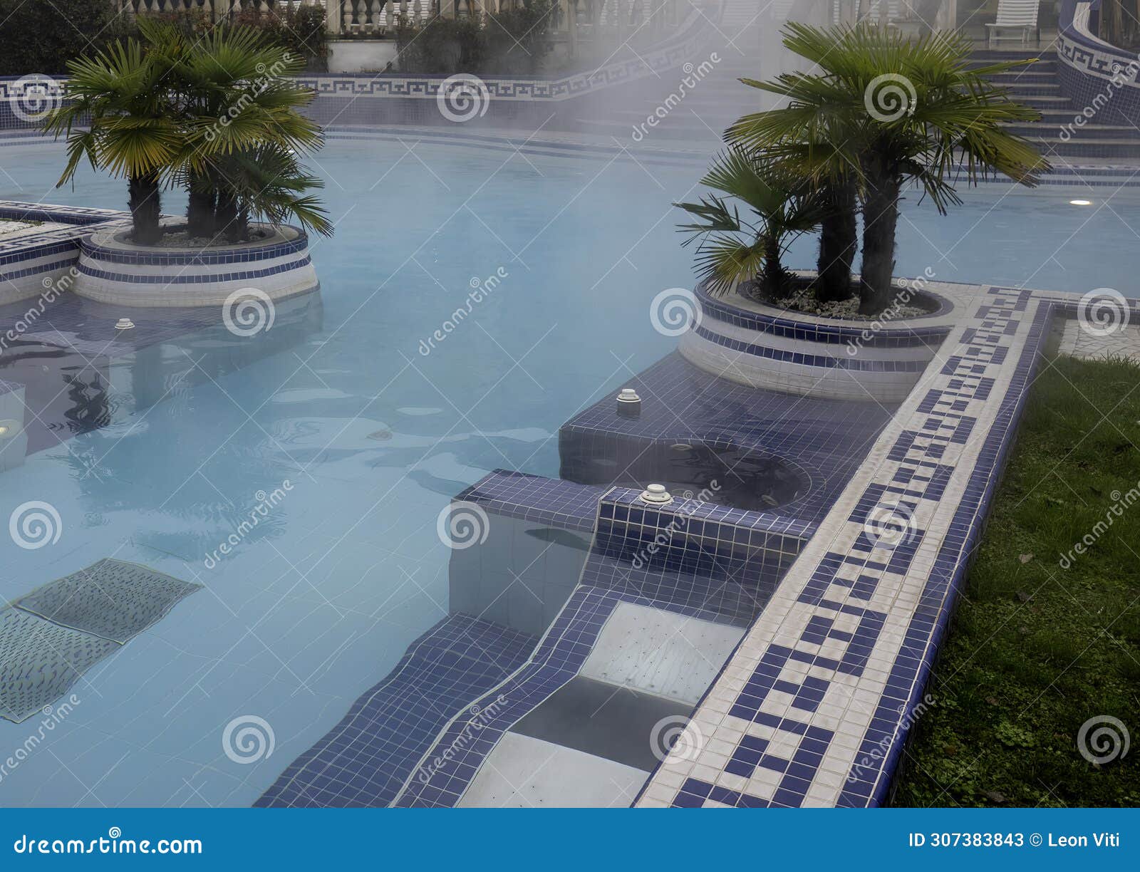 Thermal Swimming Pool in Italy Stock Image - Image of relax, refreshing ...