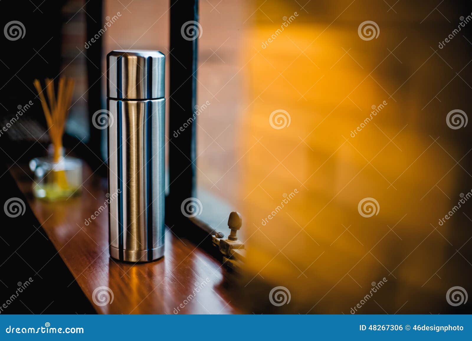 Thermo Flask in the Kitchen with Decoration Stock Photo - Image of ...