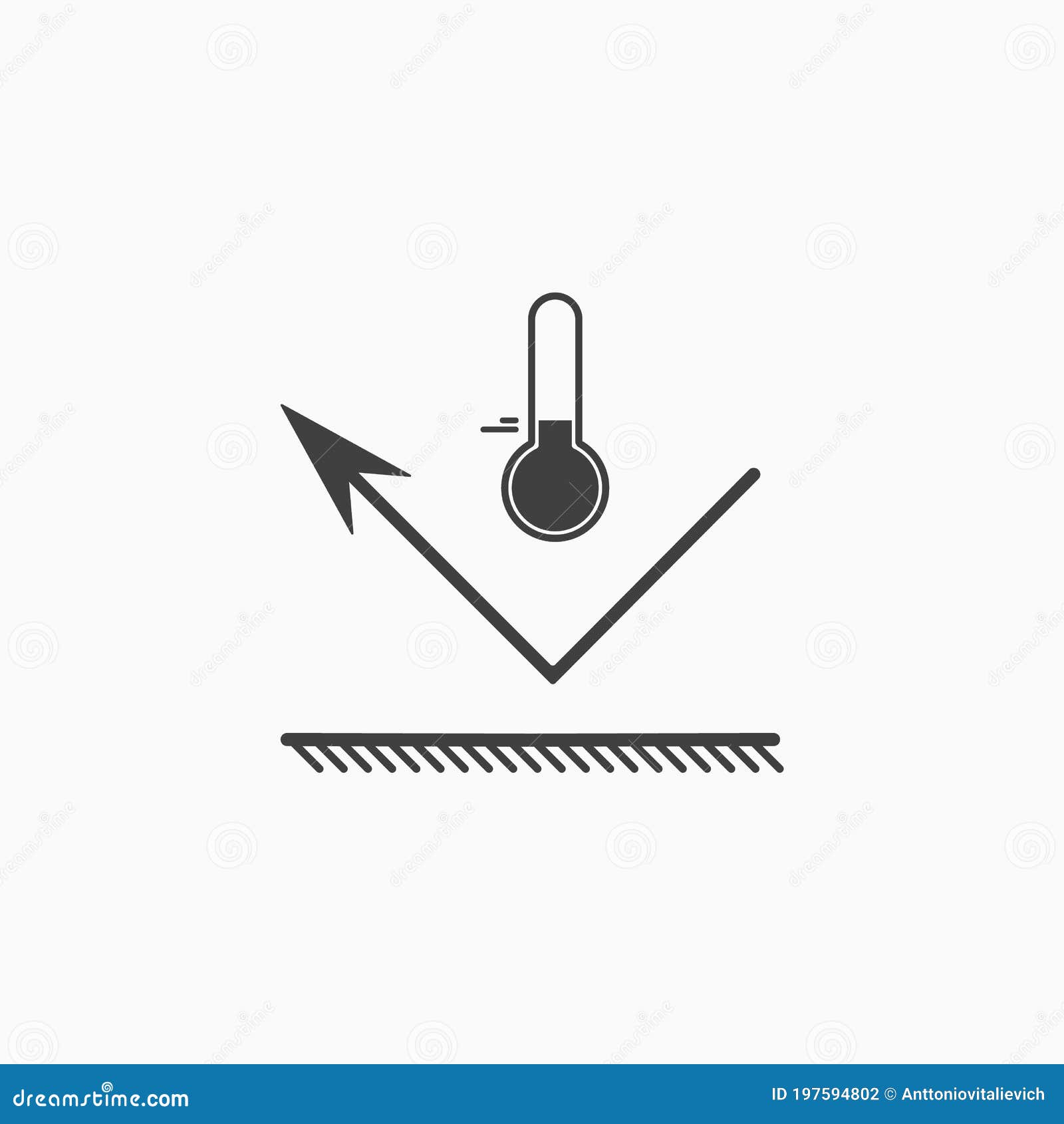 Thermo Regulation Icon. Retain Temperature. Low Temperature on the ...