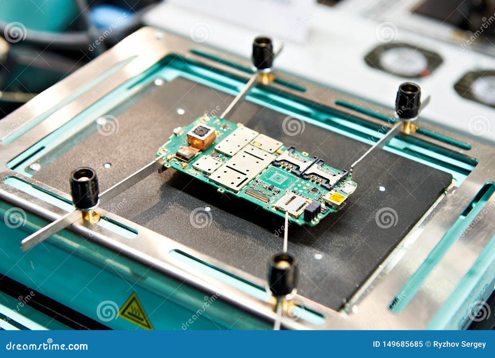 Thermo Tables for Electronic Boards Stock Image - Image of micro ...