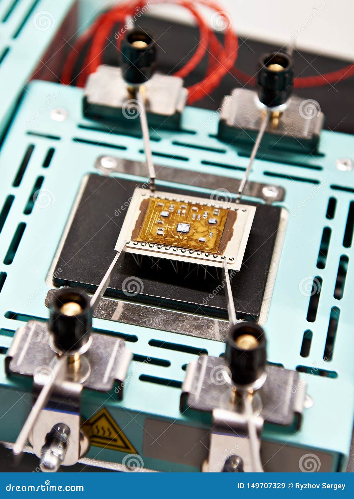 Thermo Tables for Electronic Chips Stock Image - Image of laboratory ...