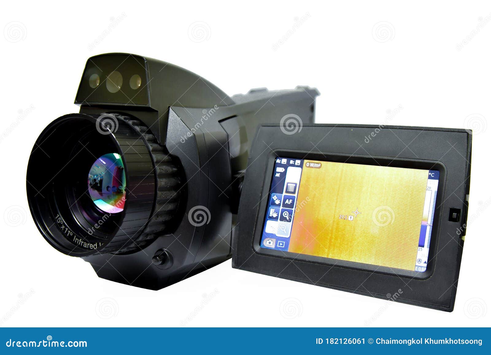 Radiation Detector Testing. Dosimetrist Holding A Portable Gamma ...