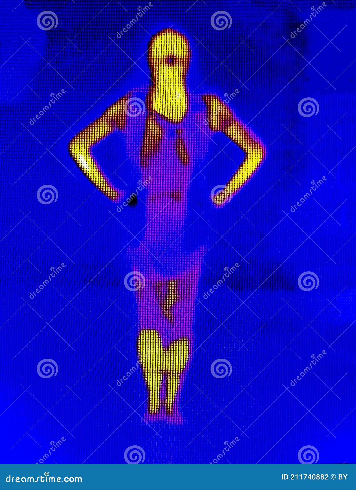 Thermographic Image of the Human Body Stock Photo - Image of female ...