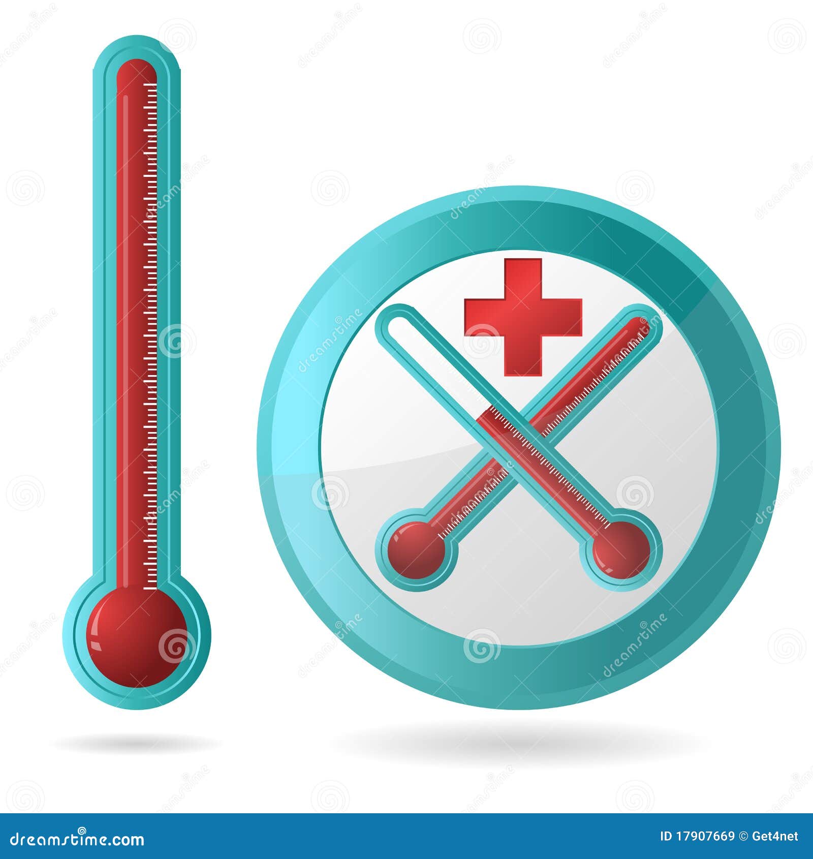 Thermometer stock illustration. Illustration of illness - 17907669