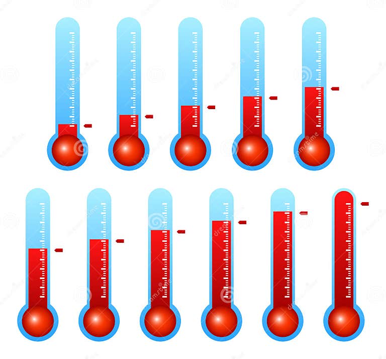 Thermometer stock vector. Illustration of heat, growth - 29139812