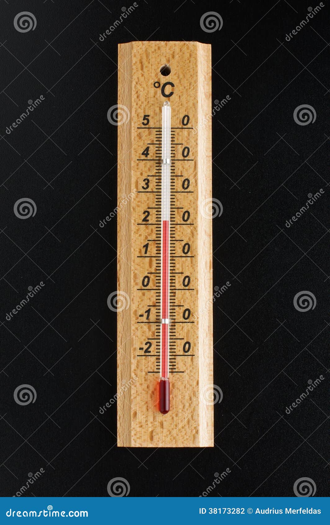 Thermometer on the Black Background Stock Photo - Image of heat ...