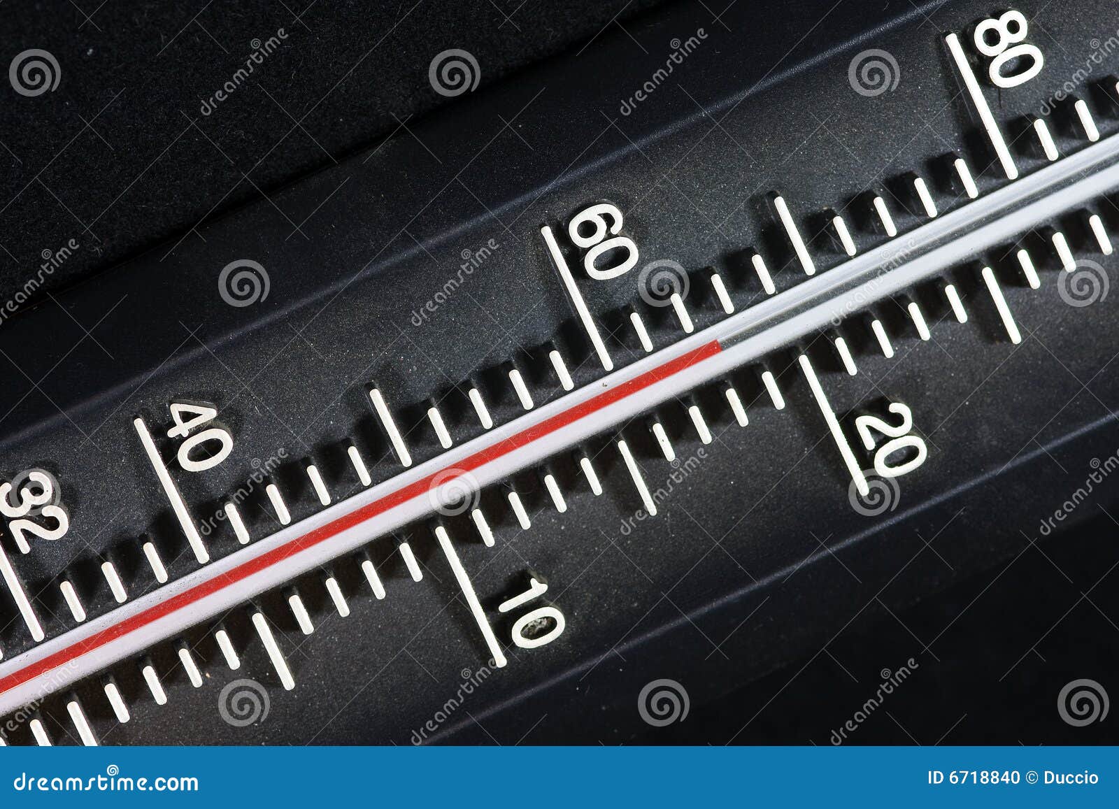 Thermometer on a Black Background Stock Photo - Image of measurement ...