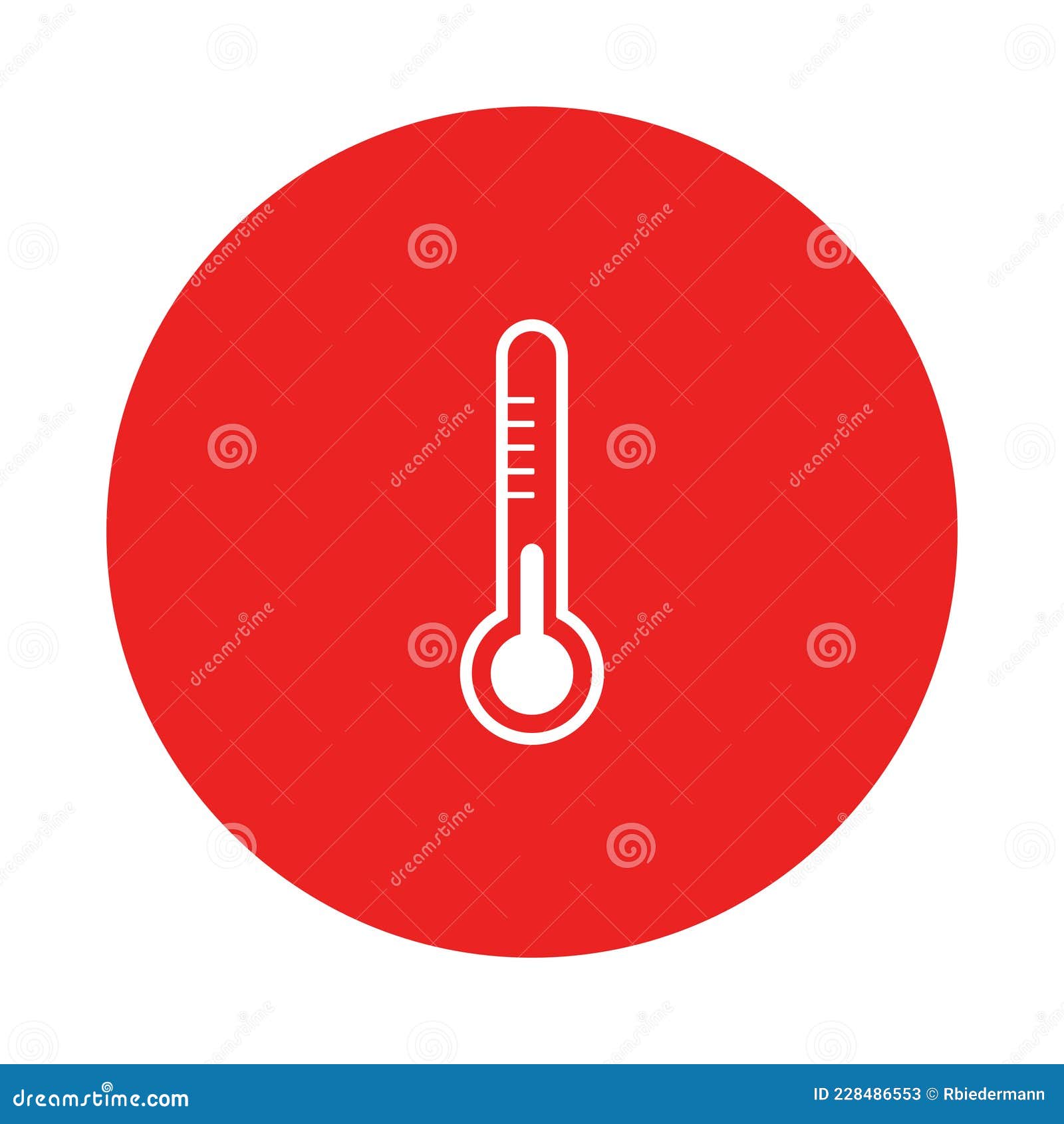 Thermometer and circle stock vector. Illustration of measurement ...