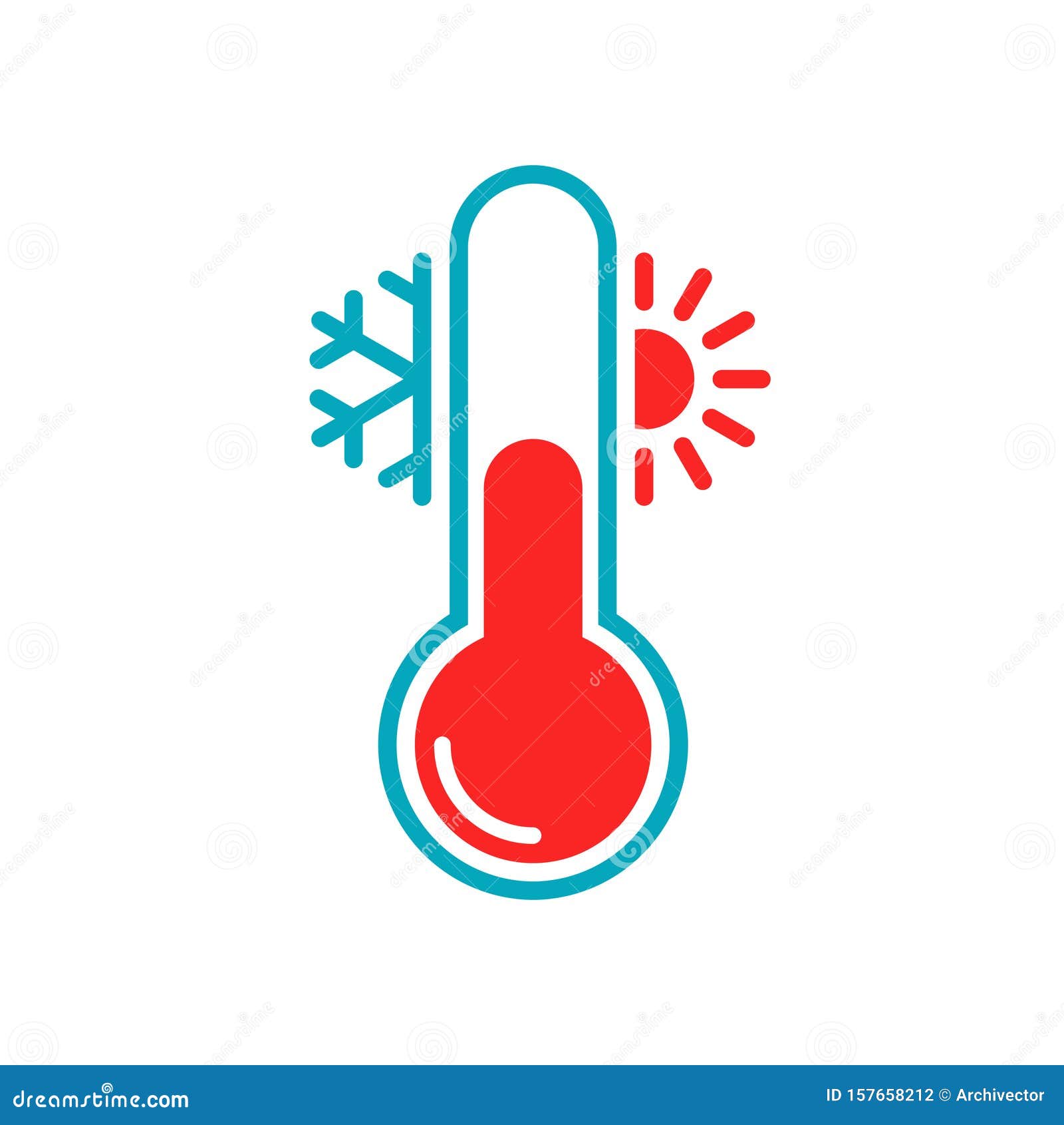 Thermometer with Cold and Hot Weather Sign Stock Vector - Illustration ... Thermometer with Cold and Hot Weather Sign Stock Vector - Illustration ...