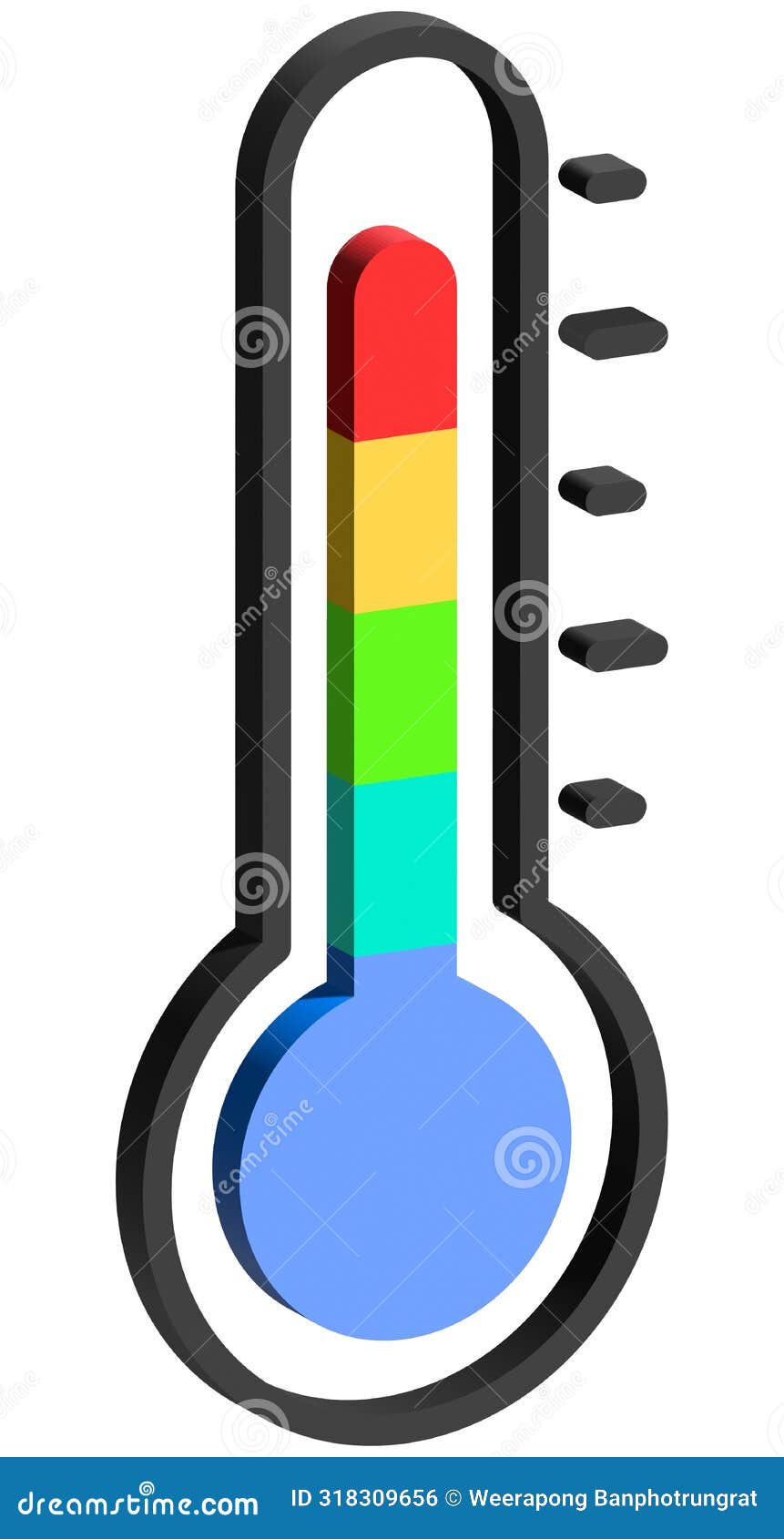 3d Thermometer Icon, 3-dimension Thermometer for Researcher in Medical ...