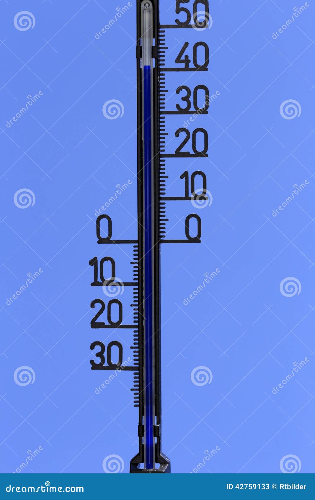 Thermometer with degree stock image. Image of maximum - 42759133