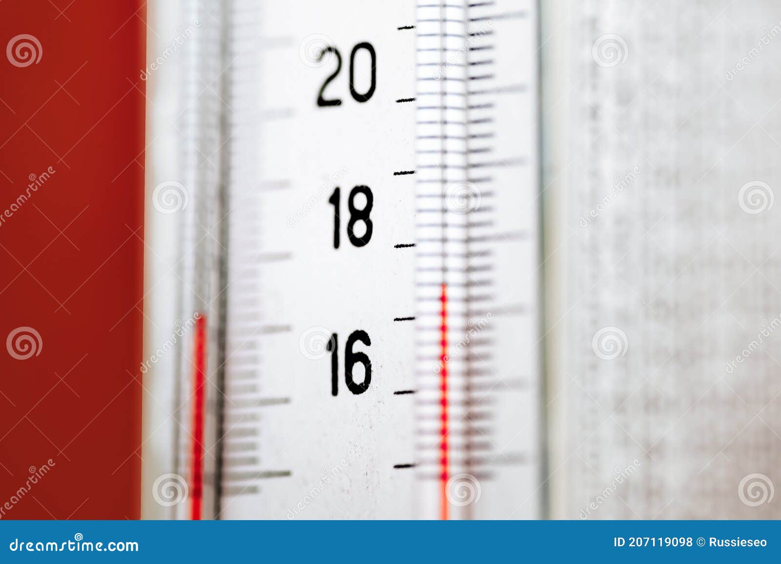 Thermometer Degrees Celsius Stock Photo - Image of freeze, level: 207119098
