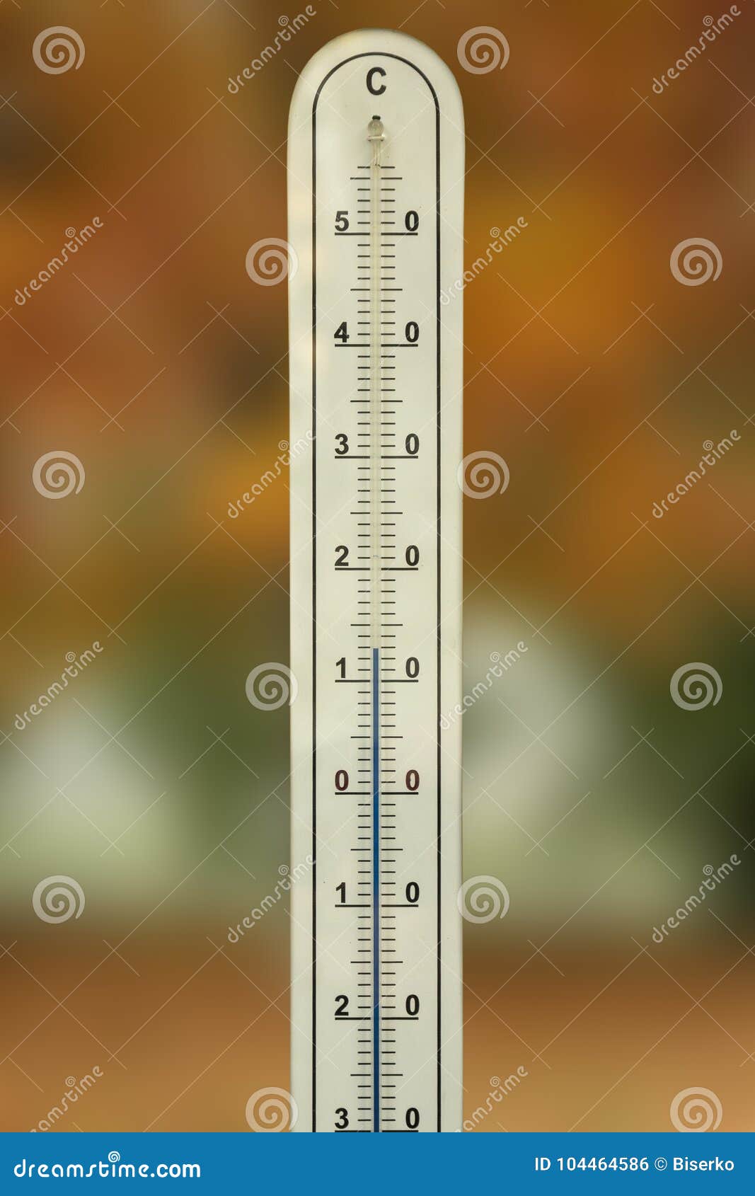 Old Thermometer with Mercury in the Glass Tube Stock Photo - Image of ...