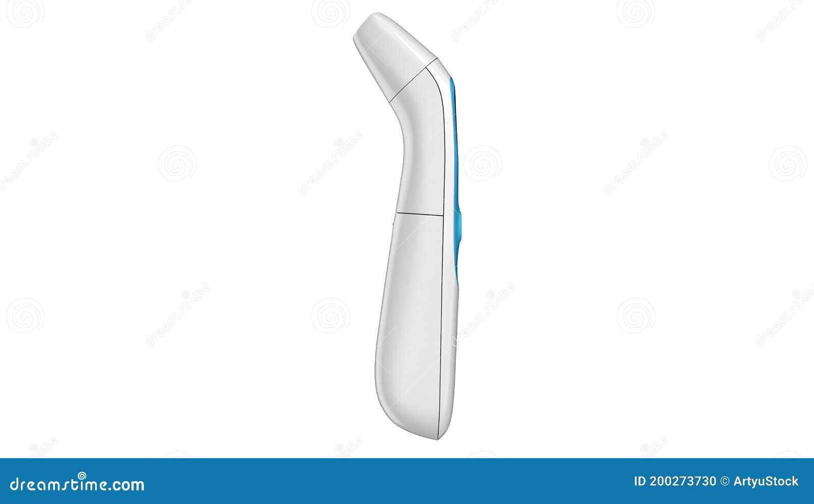 Thermometer Digital Test Health, Side View Stock Illustration ...