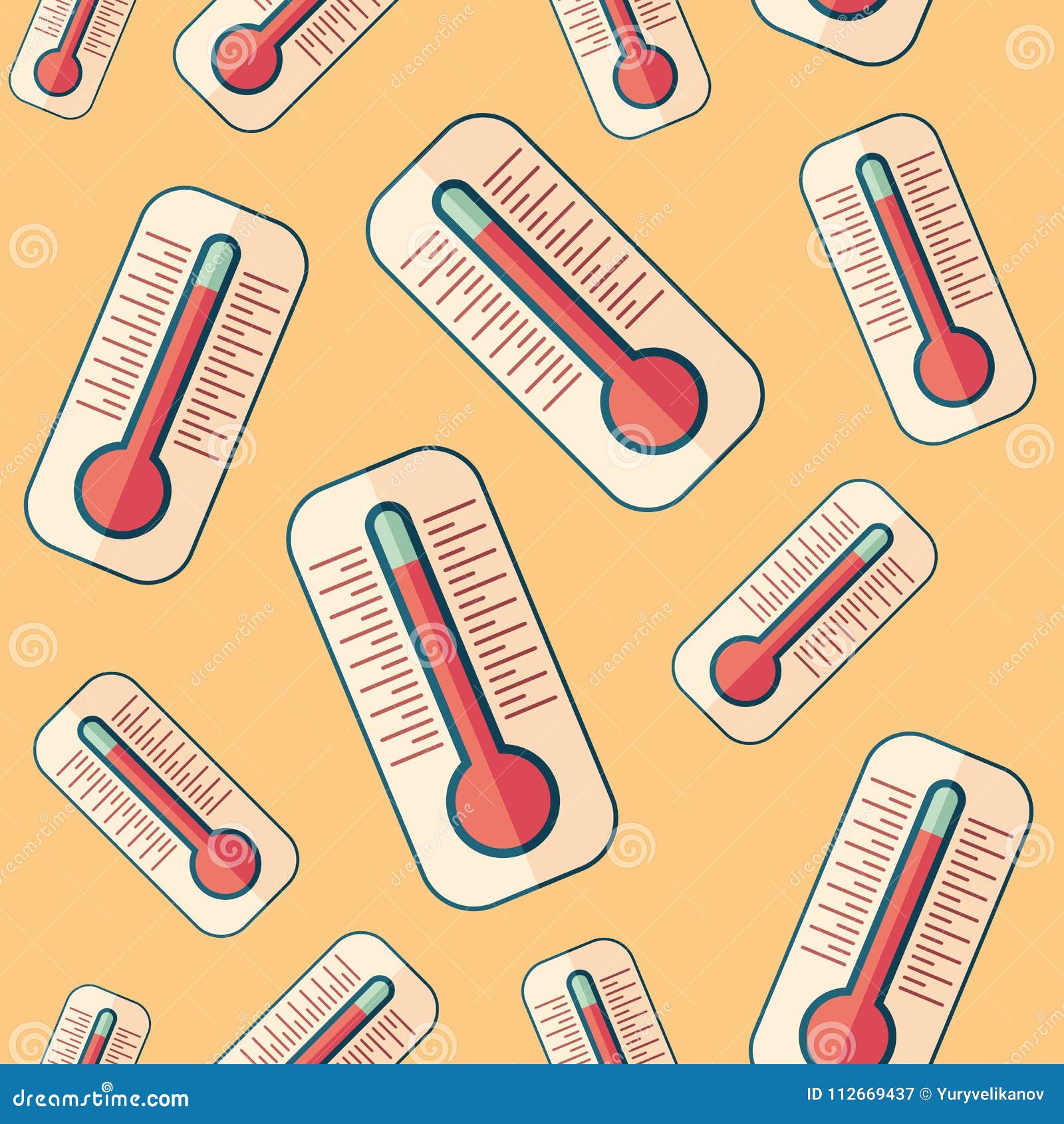 Thermometer Flat Icon Seamless Pattern. Stock Vector - Illustration of ... Thermometer Flat Icon Seamless Pattern. Stock Vector - Illustration of ...
