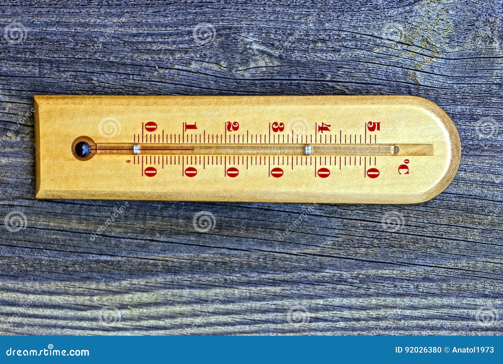Thermometer on a Gray Wooden Building Wall Stock Photo - Image of ...