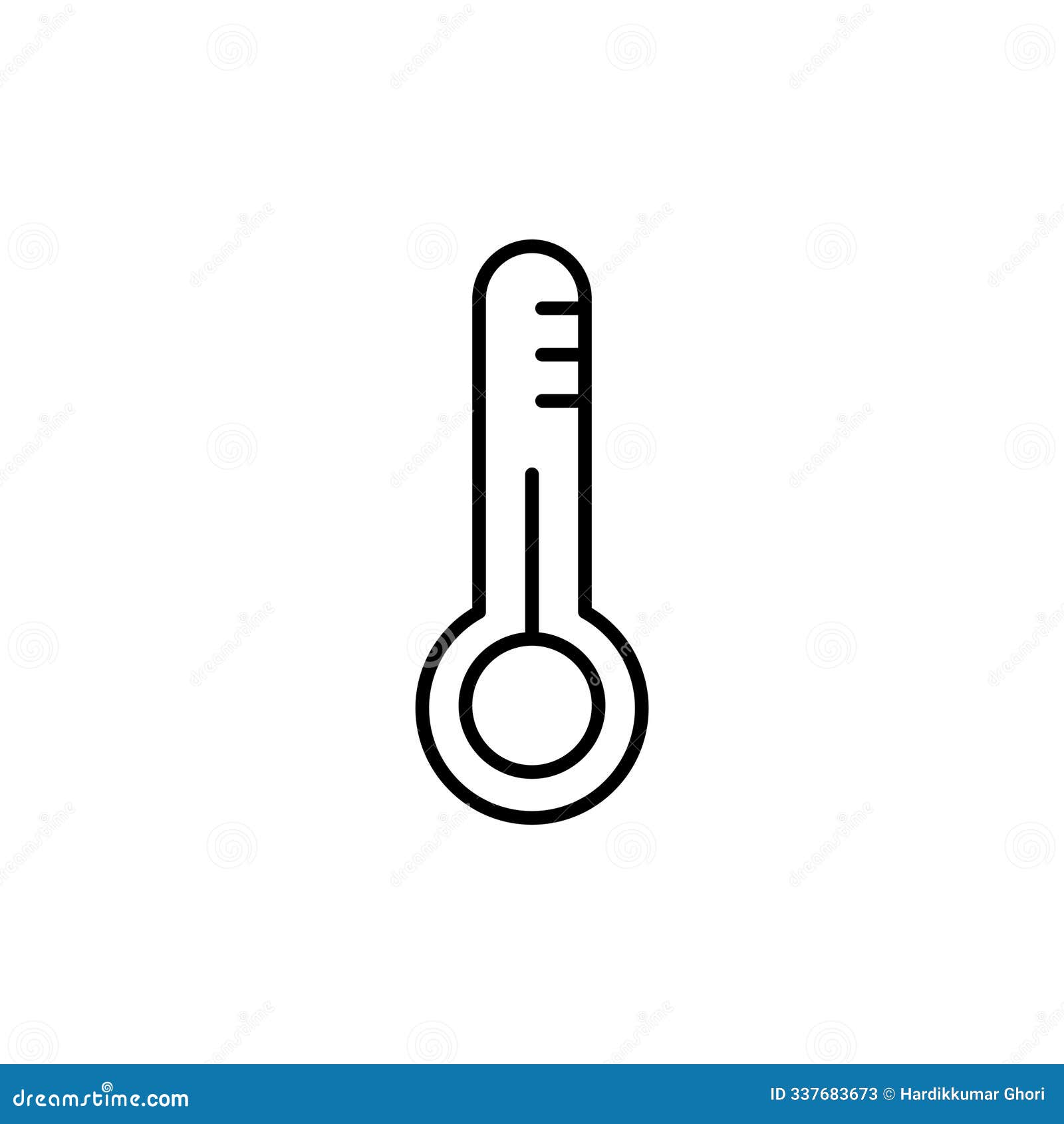 Thermometer Half Icon Set. Normal Temperature Vector Symbol in Black ...