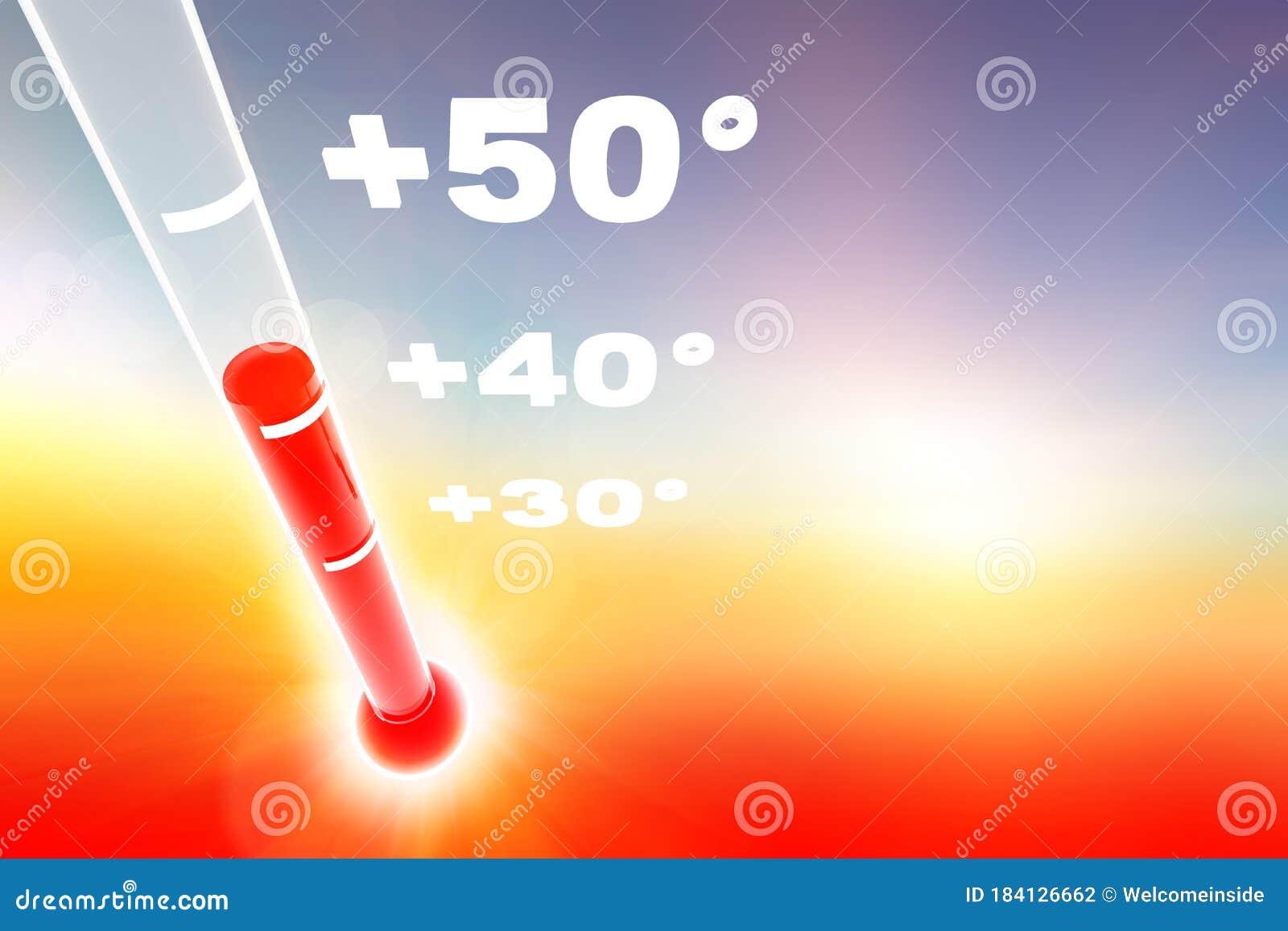 Summer Weather Forecast - Thermometer Heat High Temperature Dramatic ...