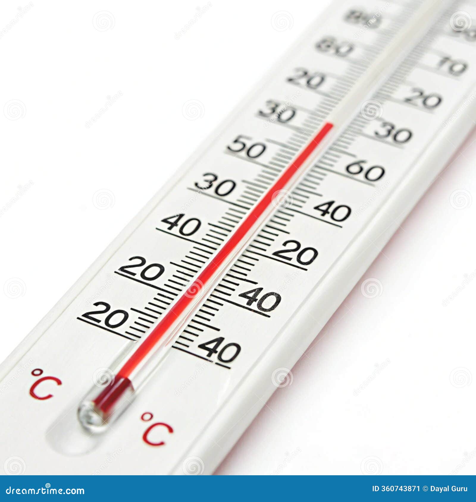 Thermometer with High Temperature Isolated on Transparent Background ...