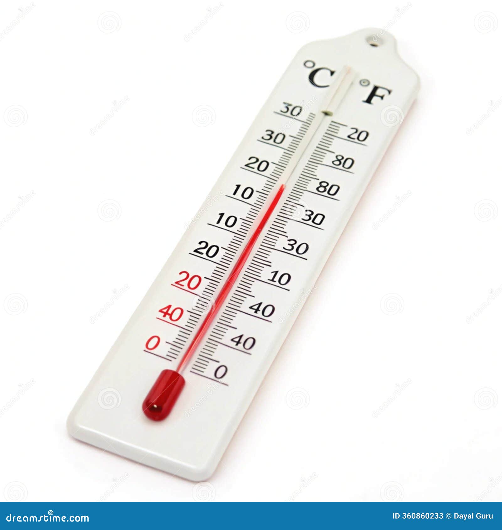 Thermometer with High Temperature Isolated on Transparent Background ...