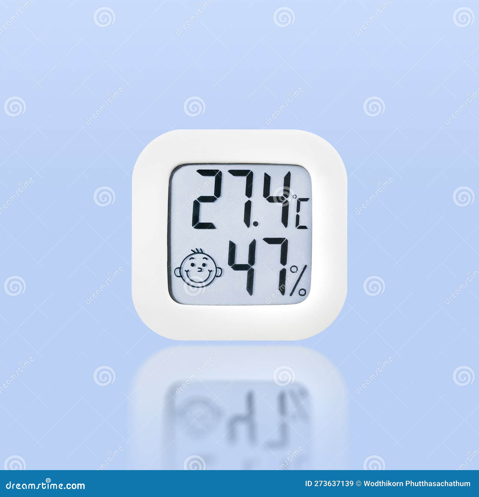 Thermometer and Humidity Instrument Isolated Stock Image - Image of ...