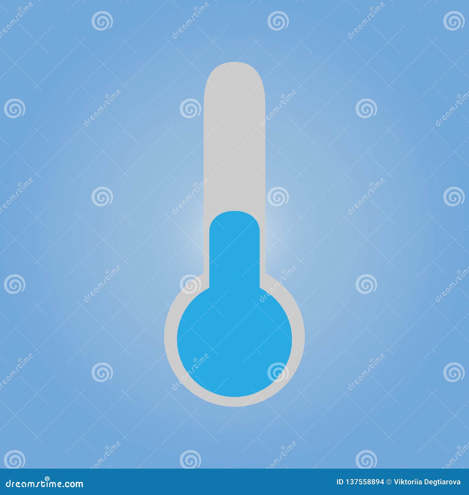 Thermometer icon. Coldly stock vector. Illustration of cold - 137558894