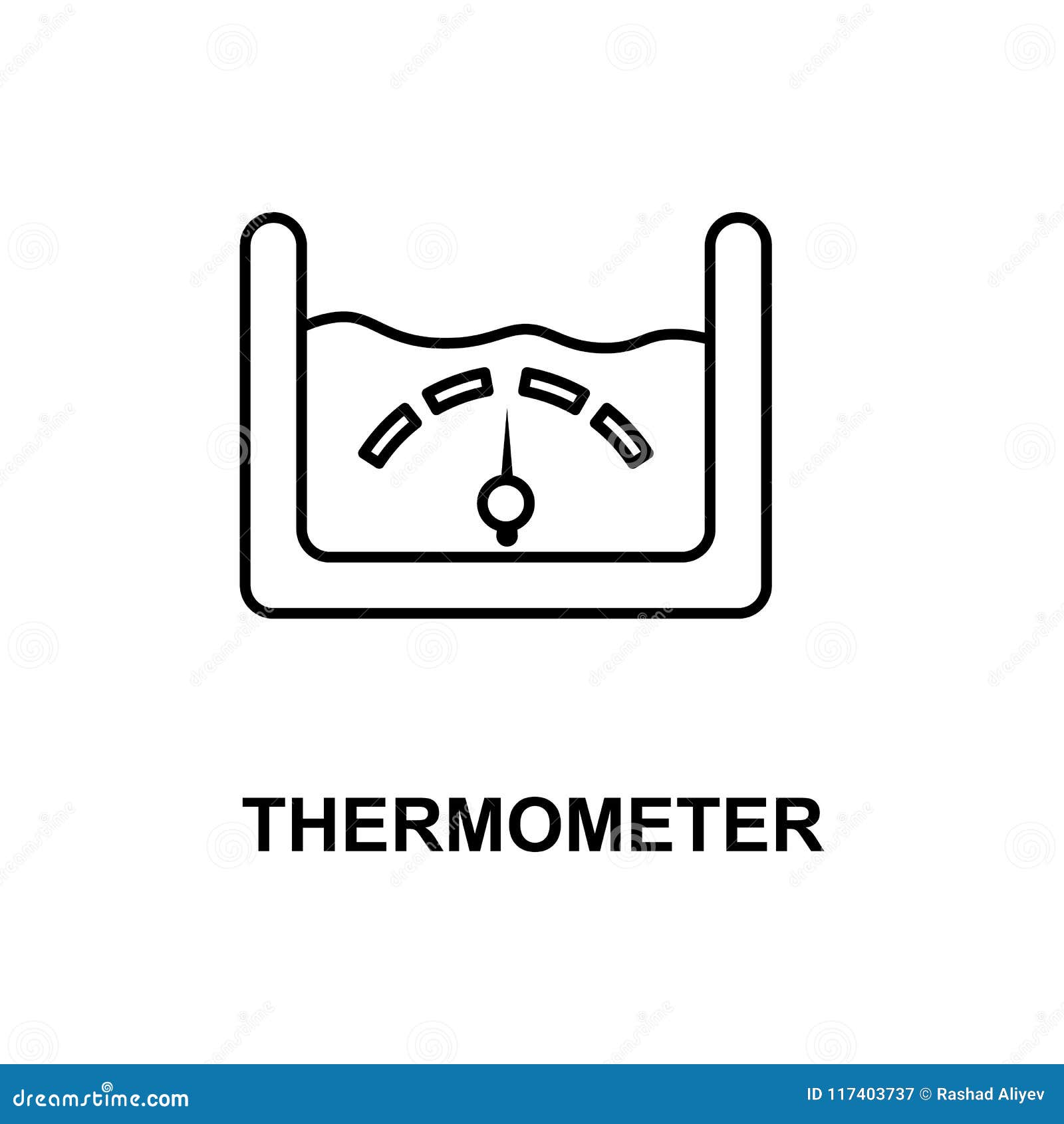 Thermometer Icon. Element of Measuring Instruments Icon with Name for ...