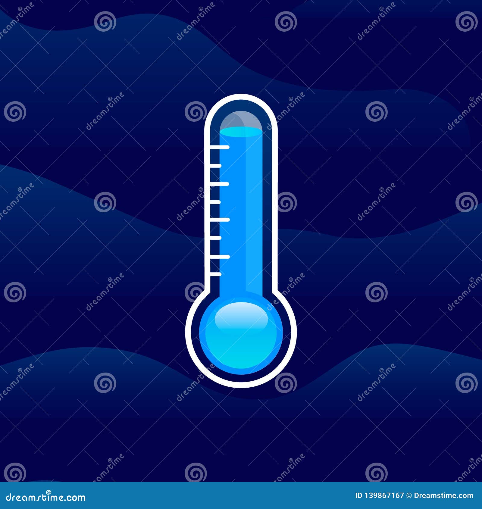 Thermometer Icon / Logo. Art Illustration Stock Vector - Illustration ...