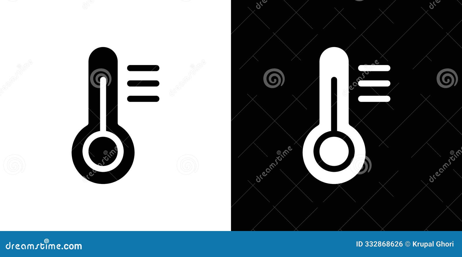 Thermometer Icon Logo Set Vector Stock Vector - Illustration of warm ...