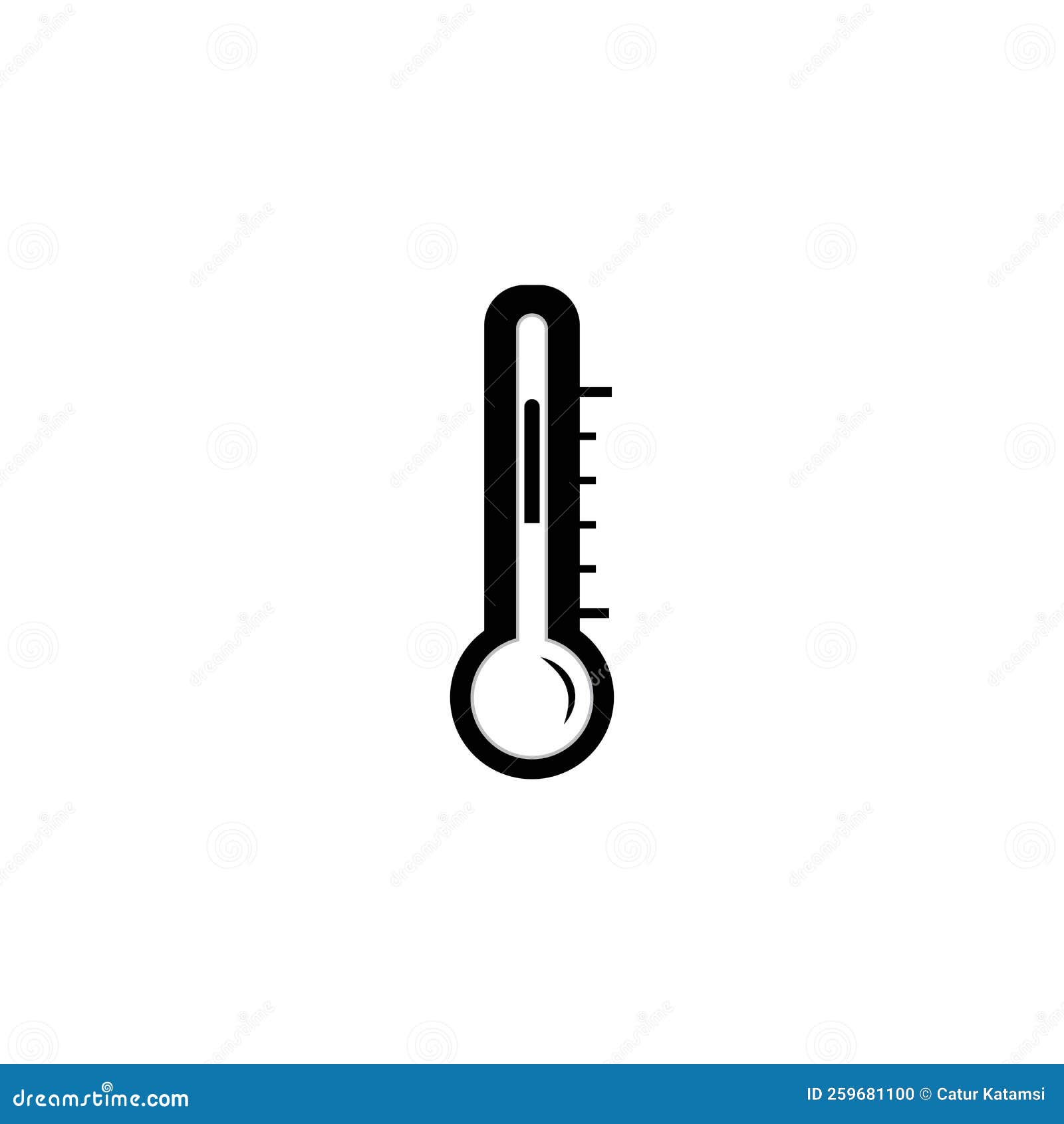 Thermometer Icon Logo Vector Stock Illustration - Illustration of ...