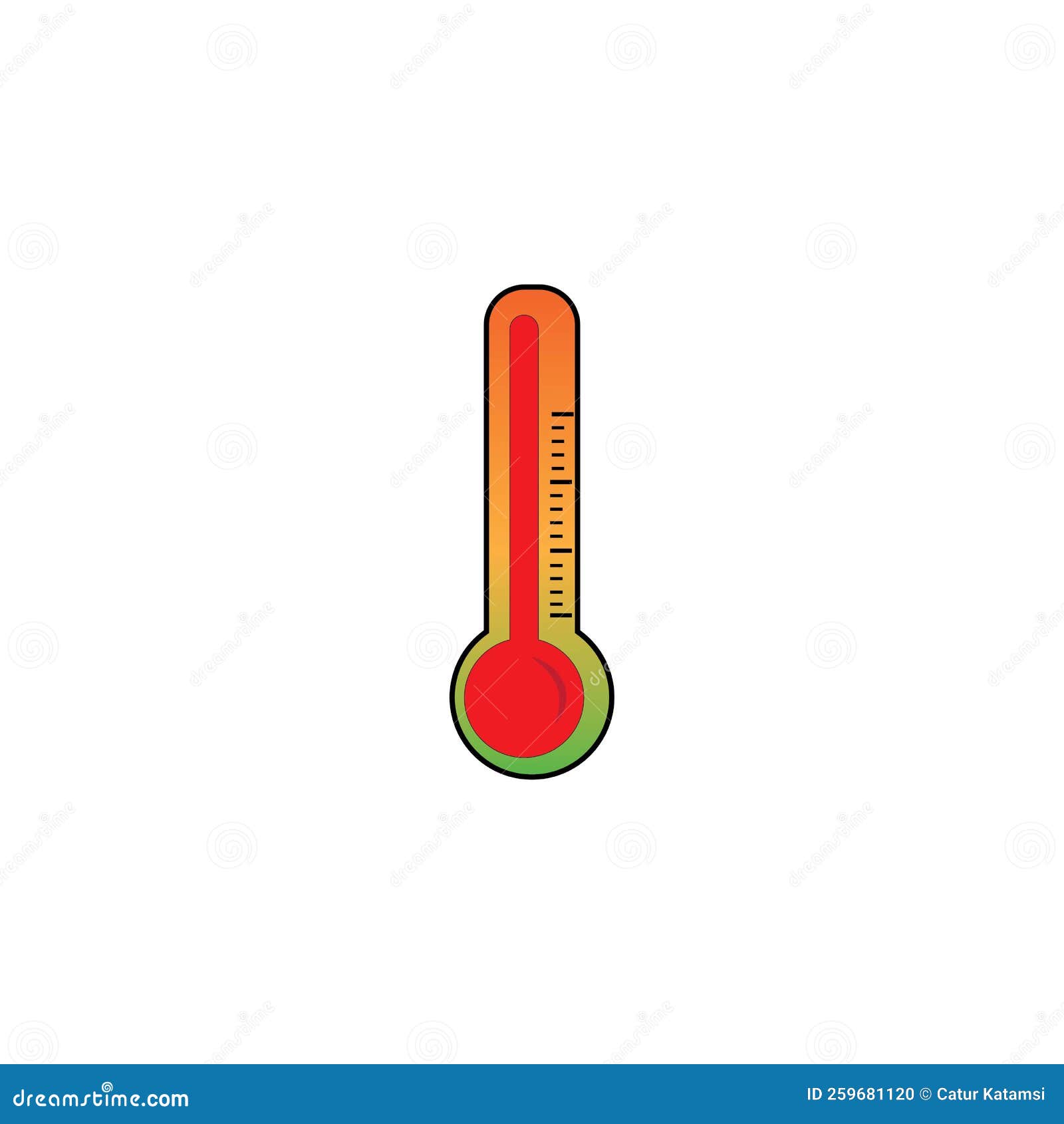 Thermometer Icon Logo Vector Stock Illustration - Illustration of meteo ...