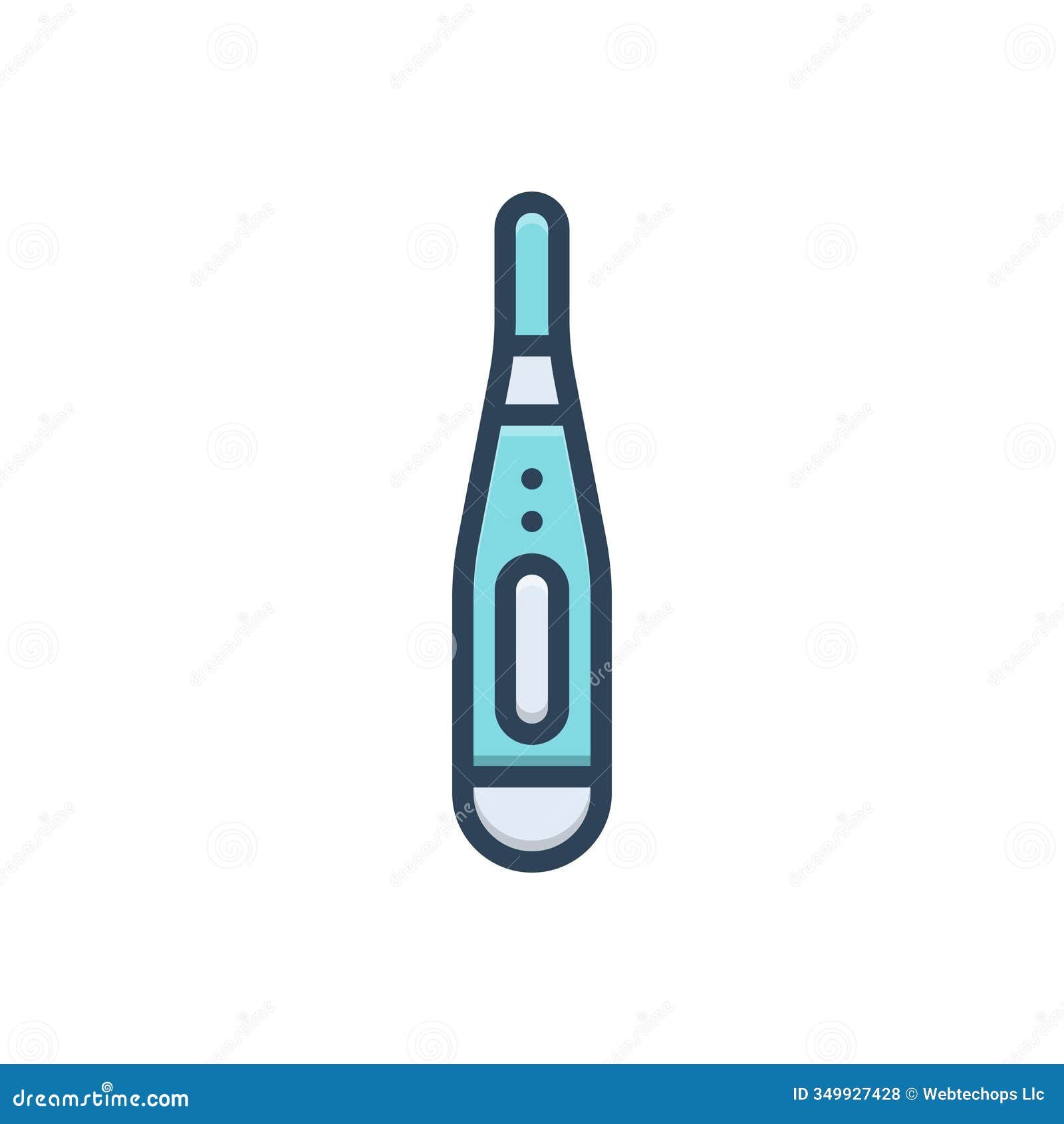 Color Illustration Icon for Thermometer, Medical and Clinical Stock ...