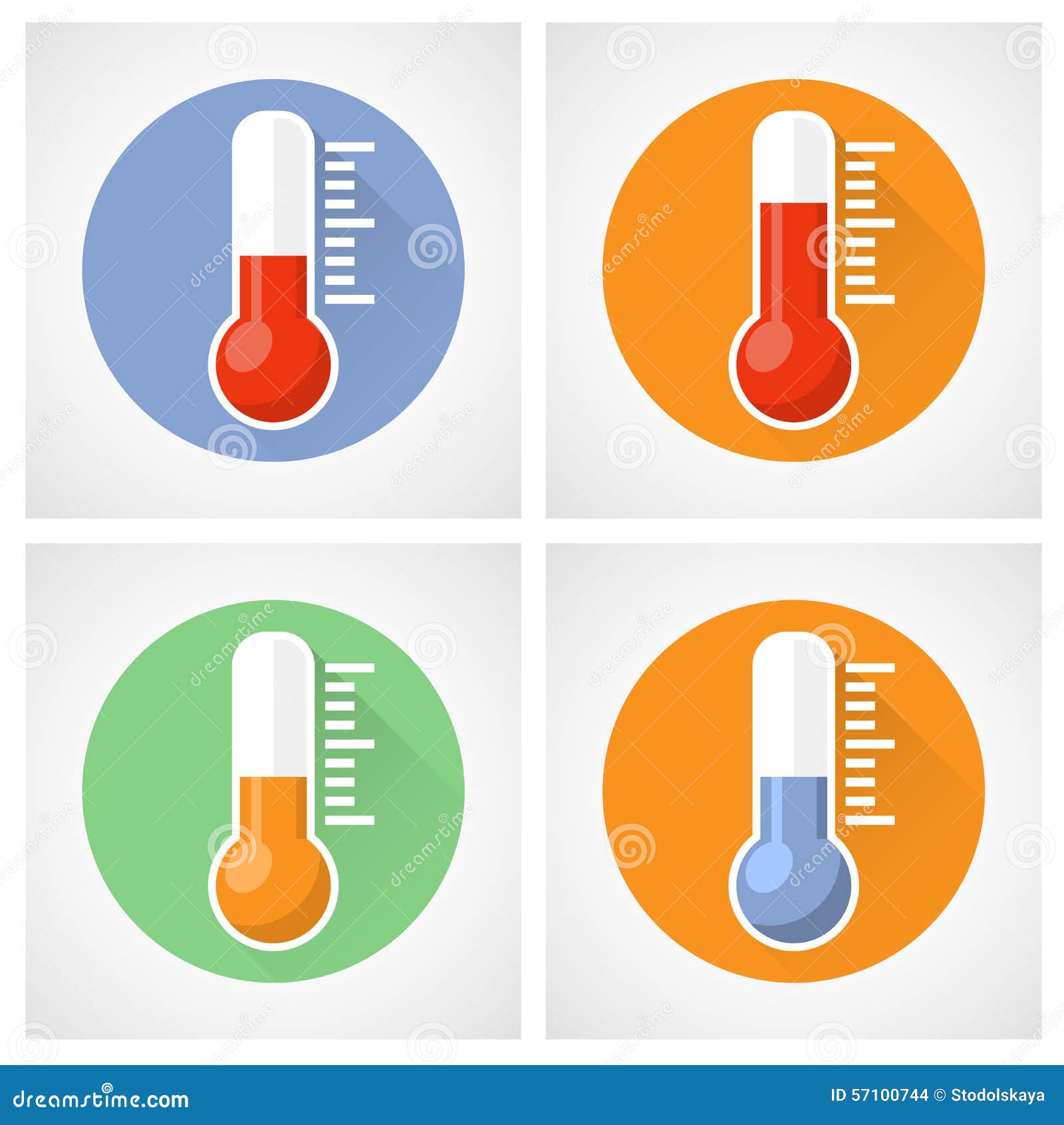 Thermometer Icon with Scale Stock Vector - Illustration of thermometer ...