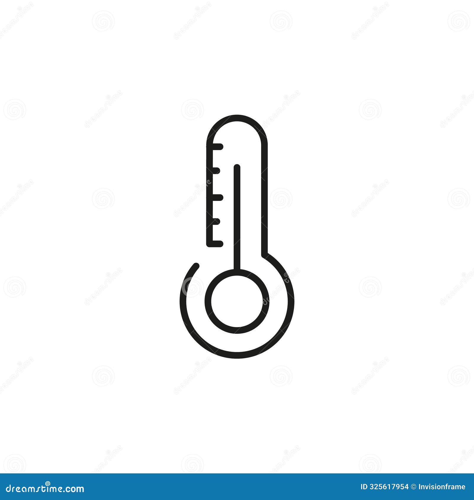 Thermometer icon stock illustration. Illustration of icon - 325617954