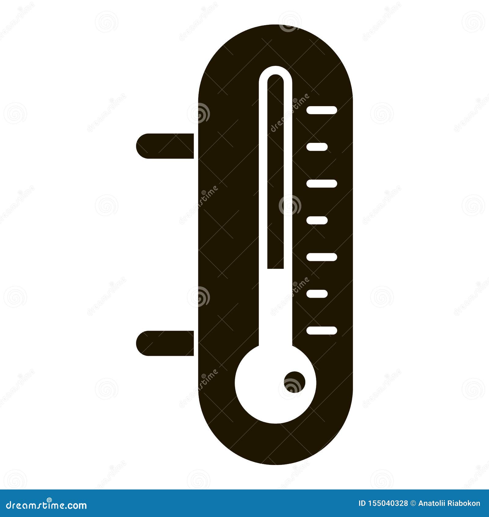 Thermometer Icon, Simple Style Stock Vector - Illustration of ...