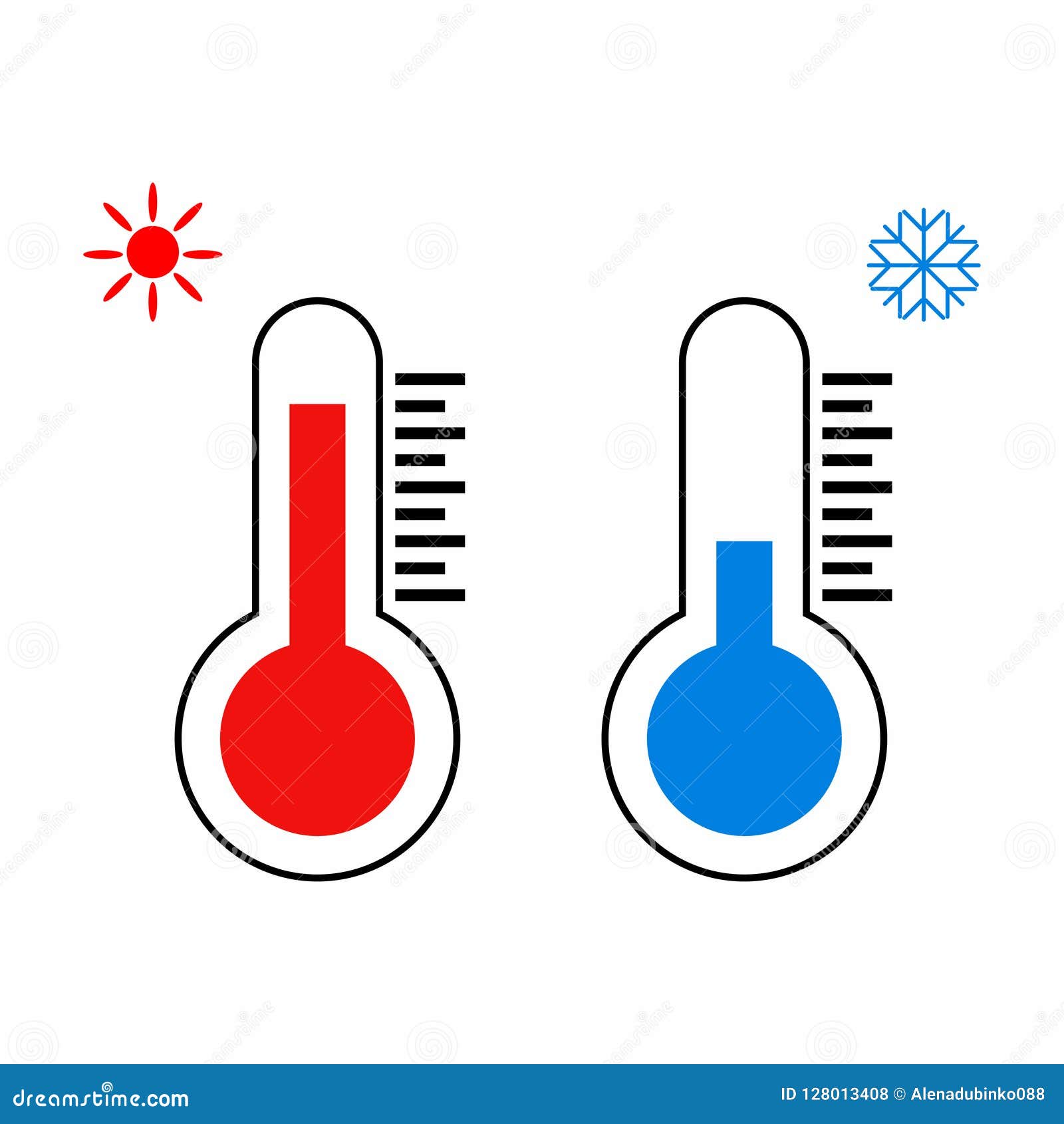 Cold Heat Regulator Icon Green Vector | CartoonDealer.com #140121959