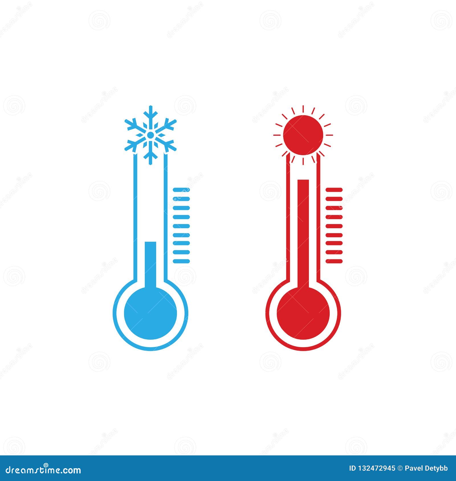 Thermometer Icon Vector Set. Temperature Illustration Sign Collection ...
