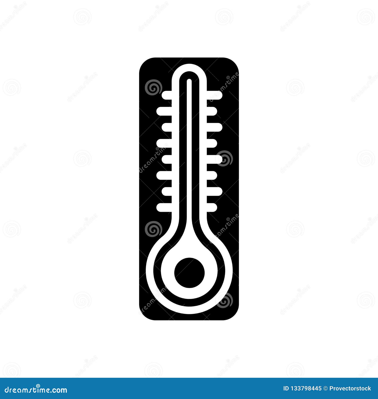 Thermometer Icon Vector Isolated on White Background, Thermometer Sign ...